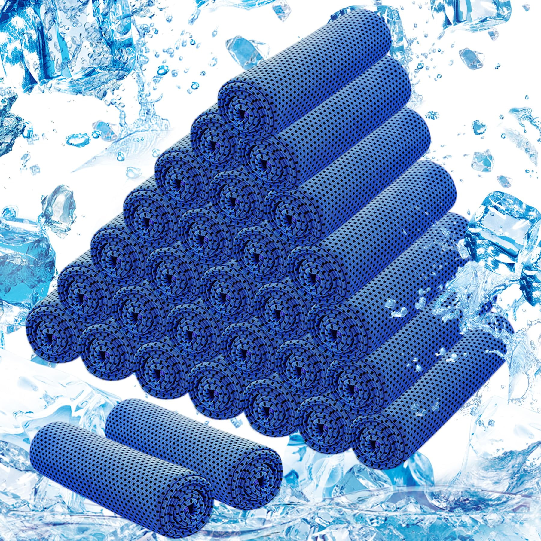 LYDTICK 30Pack Cooling Towels for Neck and Face (40"x12"), Ice ...