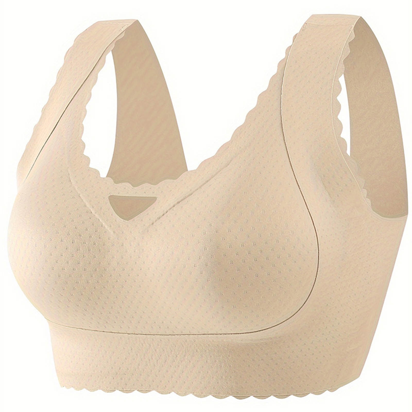 LYEAA Back Smoothing Push up Bra for Women No Padding Seamless Wide ...