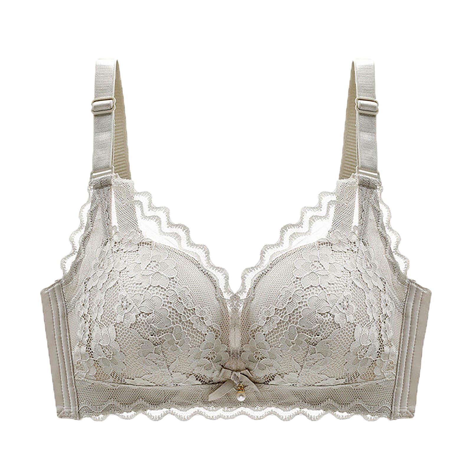 LYEAA Bras for Women No Underwire Push up Lace Wireless Daily Bras ...
