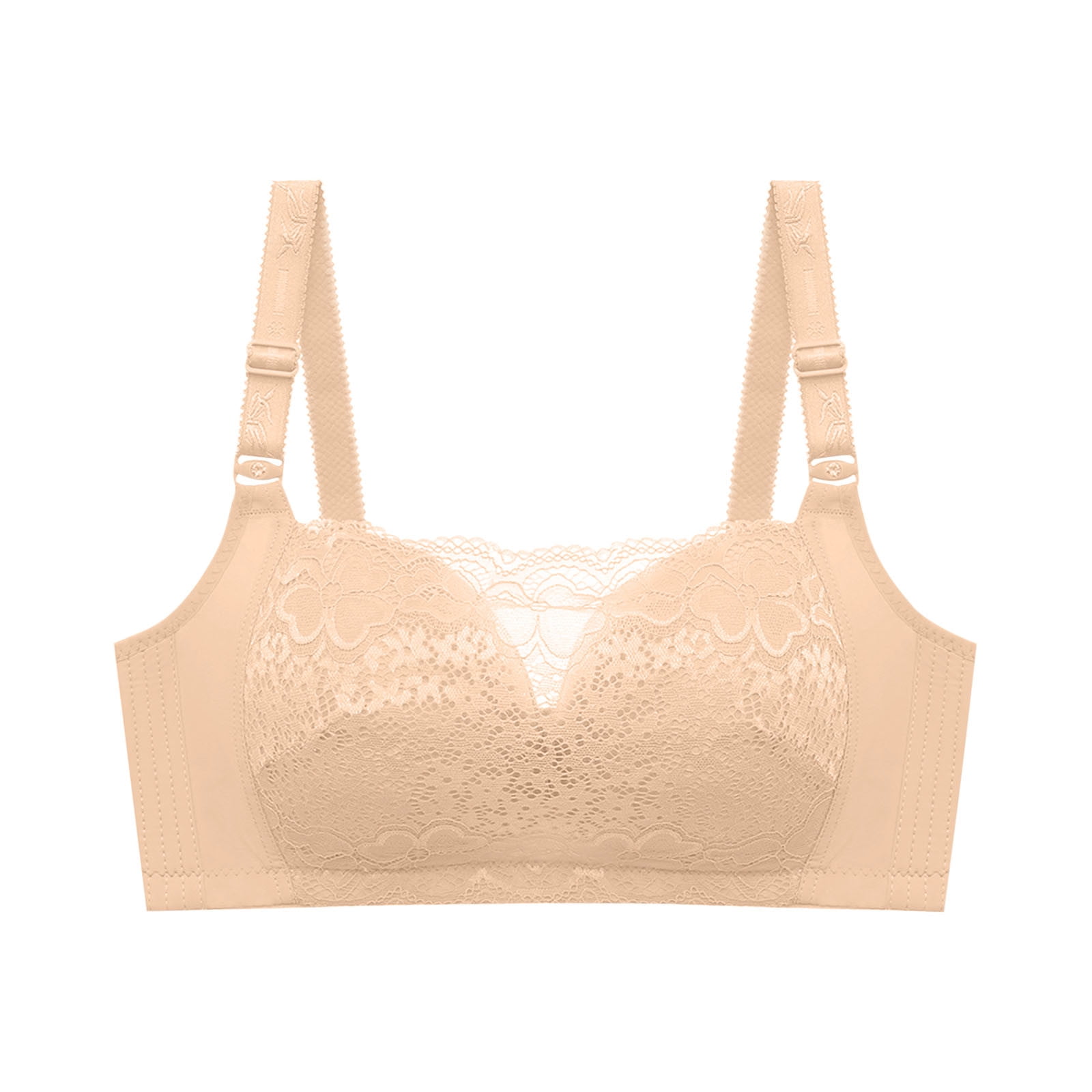 LYEAA Bras for Women No Underwire Push up Soft Lace Everyday Bras ...