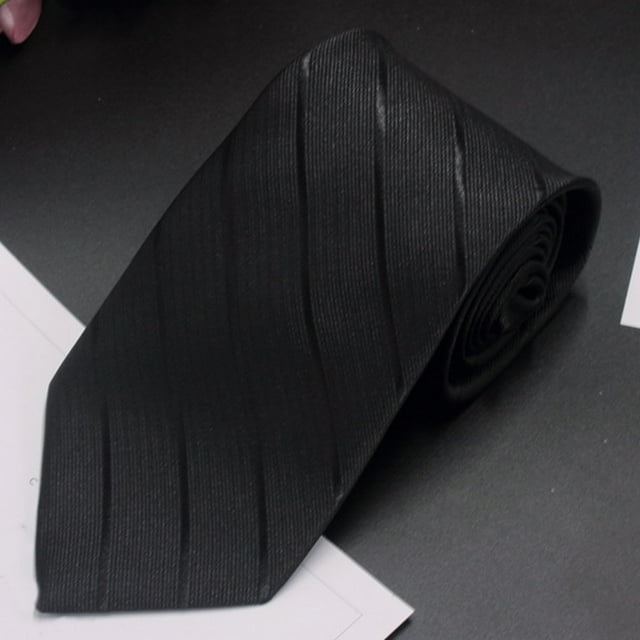 LYEAA Dress Ties for Men Long Classic Solid Self Tie Neckties Business ...