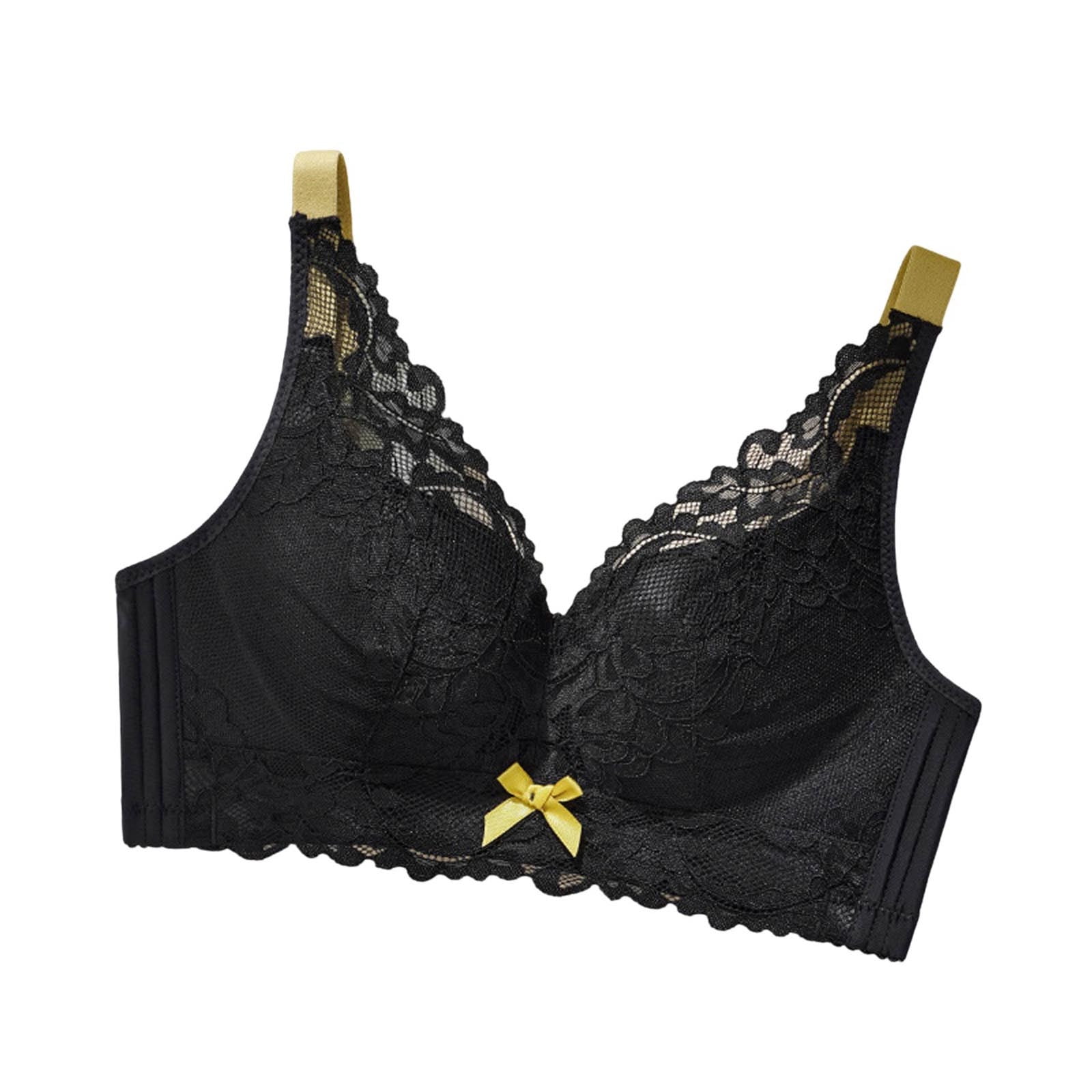 LYEAA Everyday Bras for Women Soft No Wire Lace Cotton Push up Bras ...