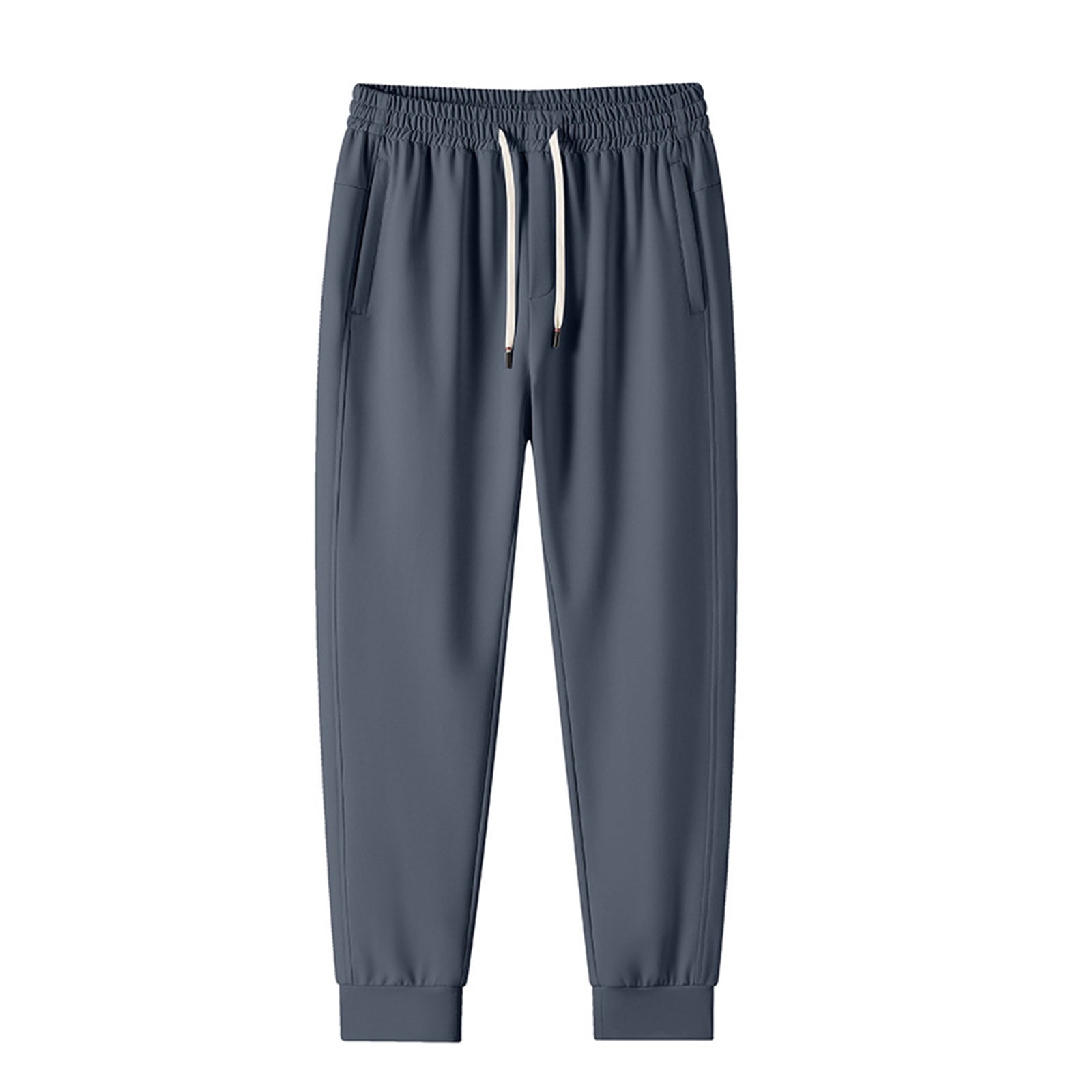 LYEAA Joggers for Men Sweatpants Big and Tall with Pockets Solid Color ...