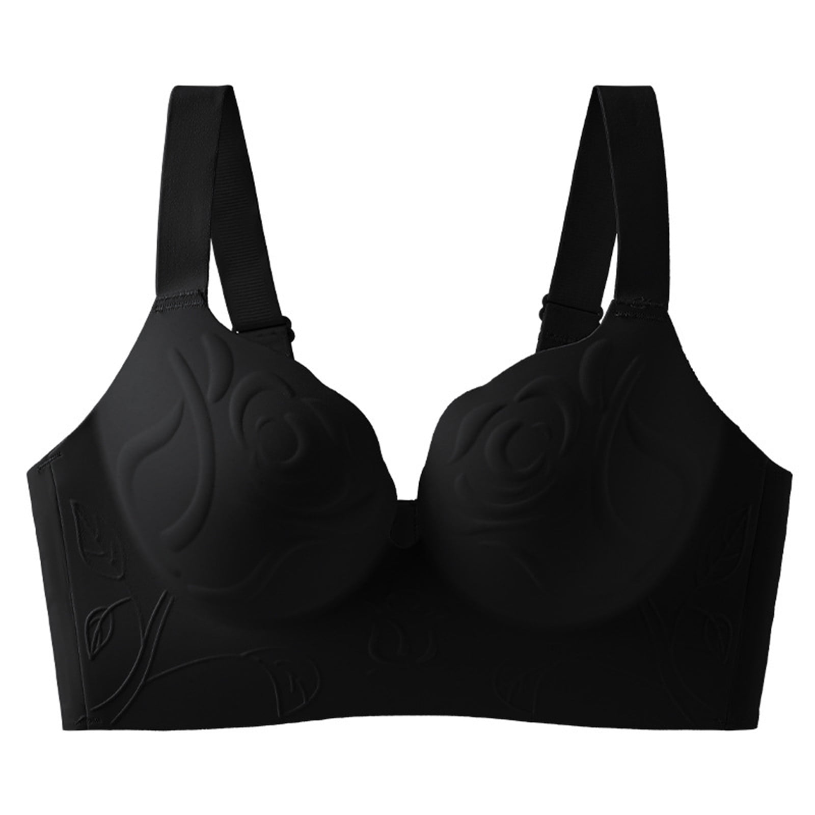 LYEAA Plus Size Bras for Women Push up Padded Wireless Daily Bras ...