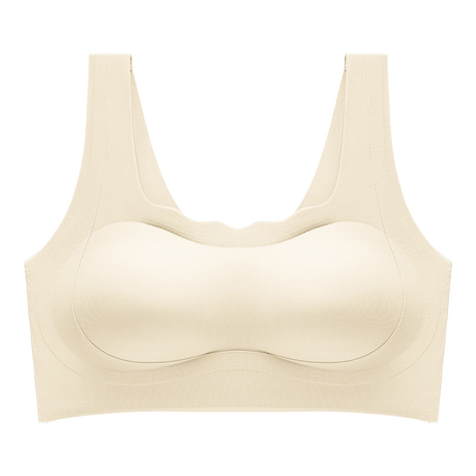 LYEAA Pullover Bras for Women Full Cup Coverage Wide Straps Back ...