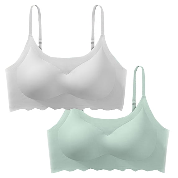 LYEAA Seamless Bras for Women Pack of 2 No Wire Wirefree Everyday Bras ...