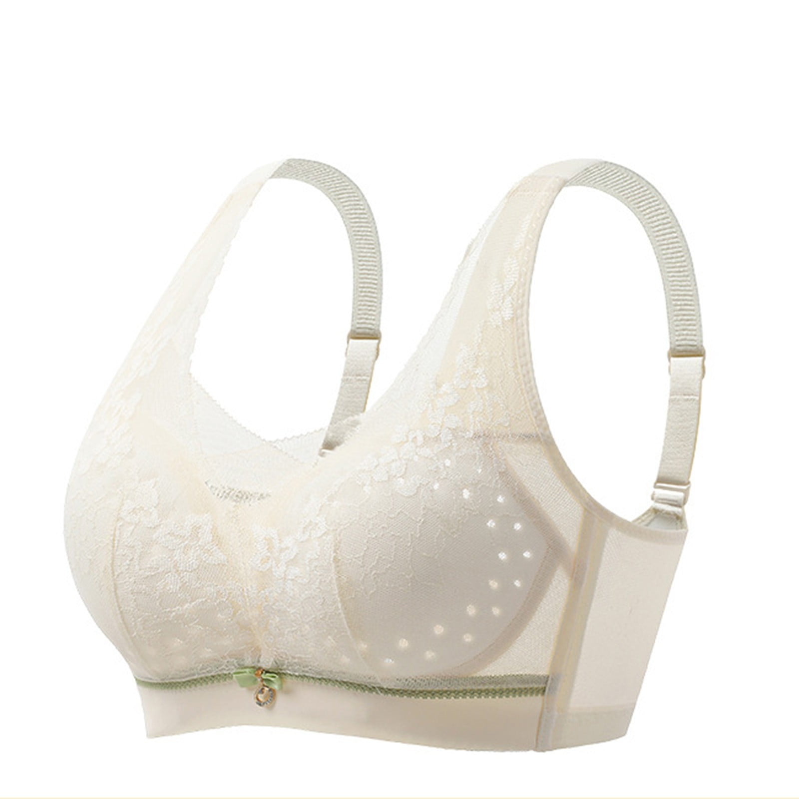 LYEAA Soft Bras for Women Wireless Plus Size Push Up Bras Adjustable ...