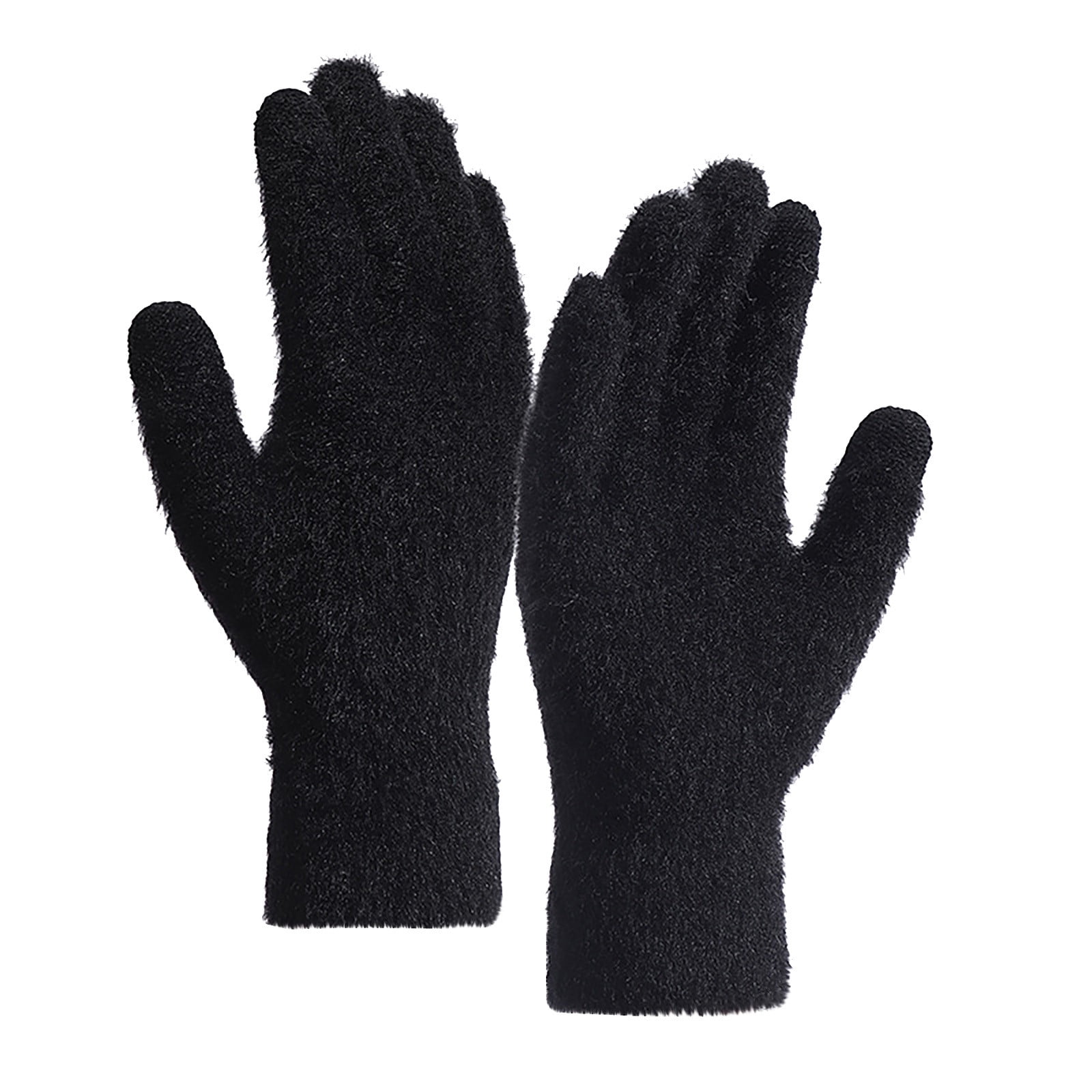 LYEAA Winter Touchscreen Gloves Women Men Thick Soft Warm Fuzzy Gloves ...