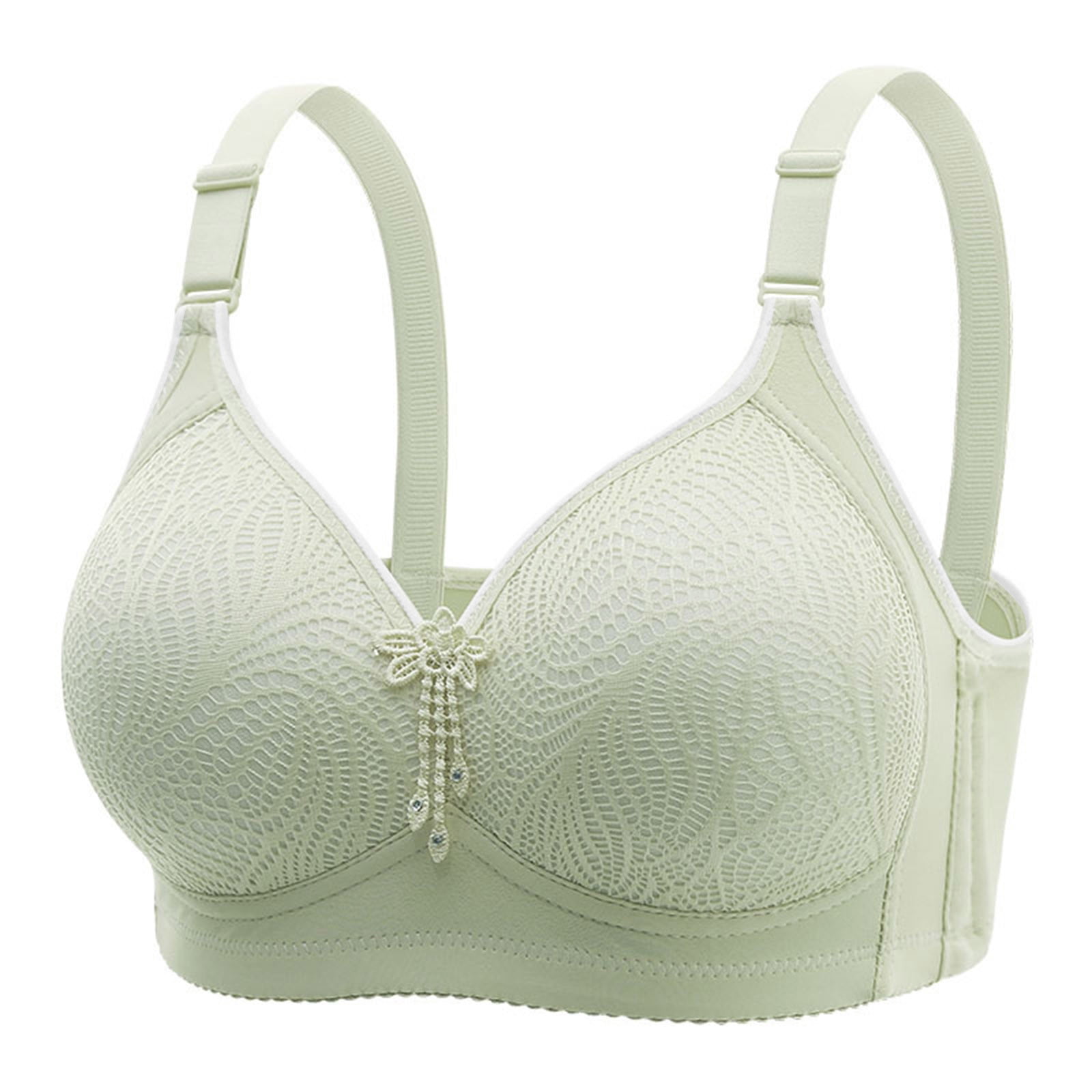 LYEAA Women Bras Plus Size Push up Soft No Wire Lace Everyday Bras ...