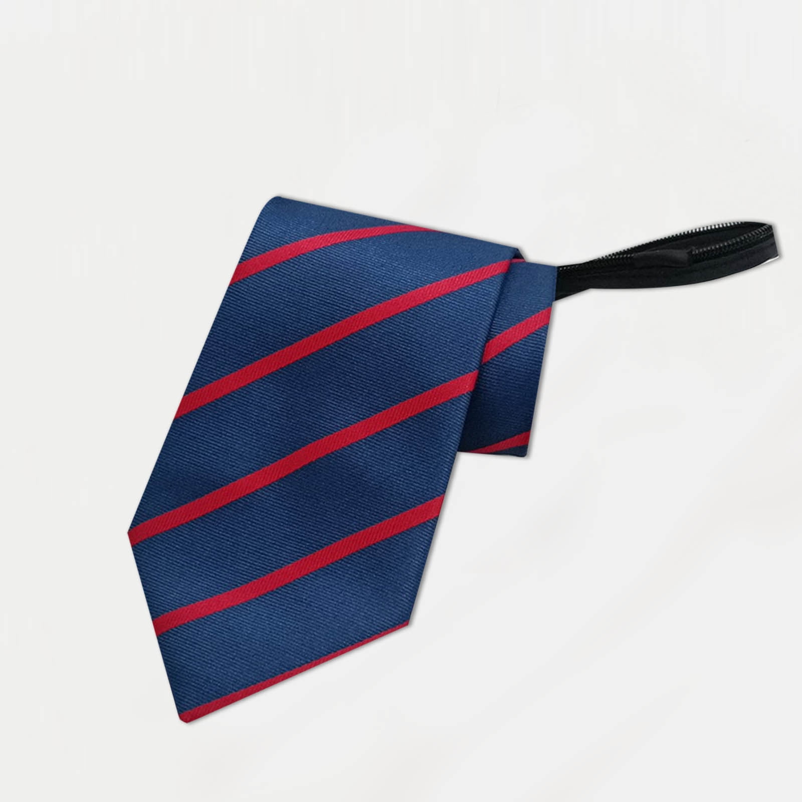 LYEAA Zipper Ties for Men Long Classic Strip Pre-tied Neckties Business ...
