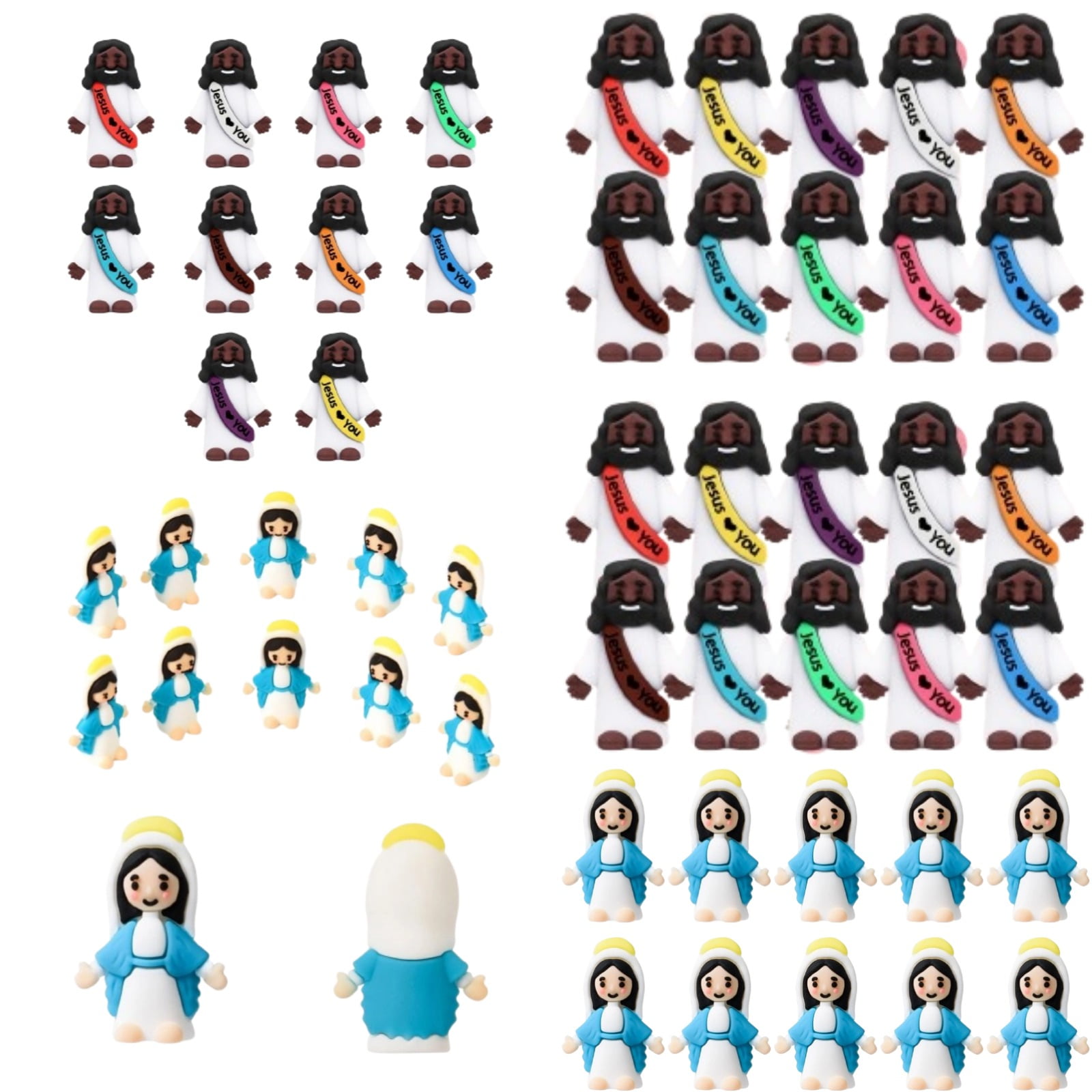 LYFEI 50 Pcs Jesus Toys Easter Mini Jesus Figurine,Original Design ...