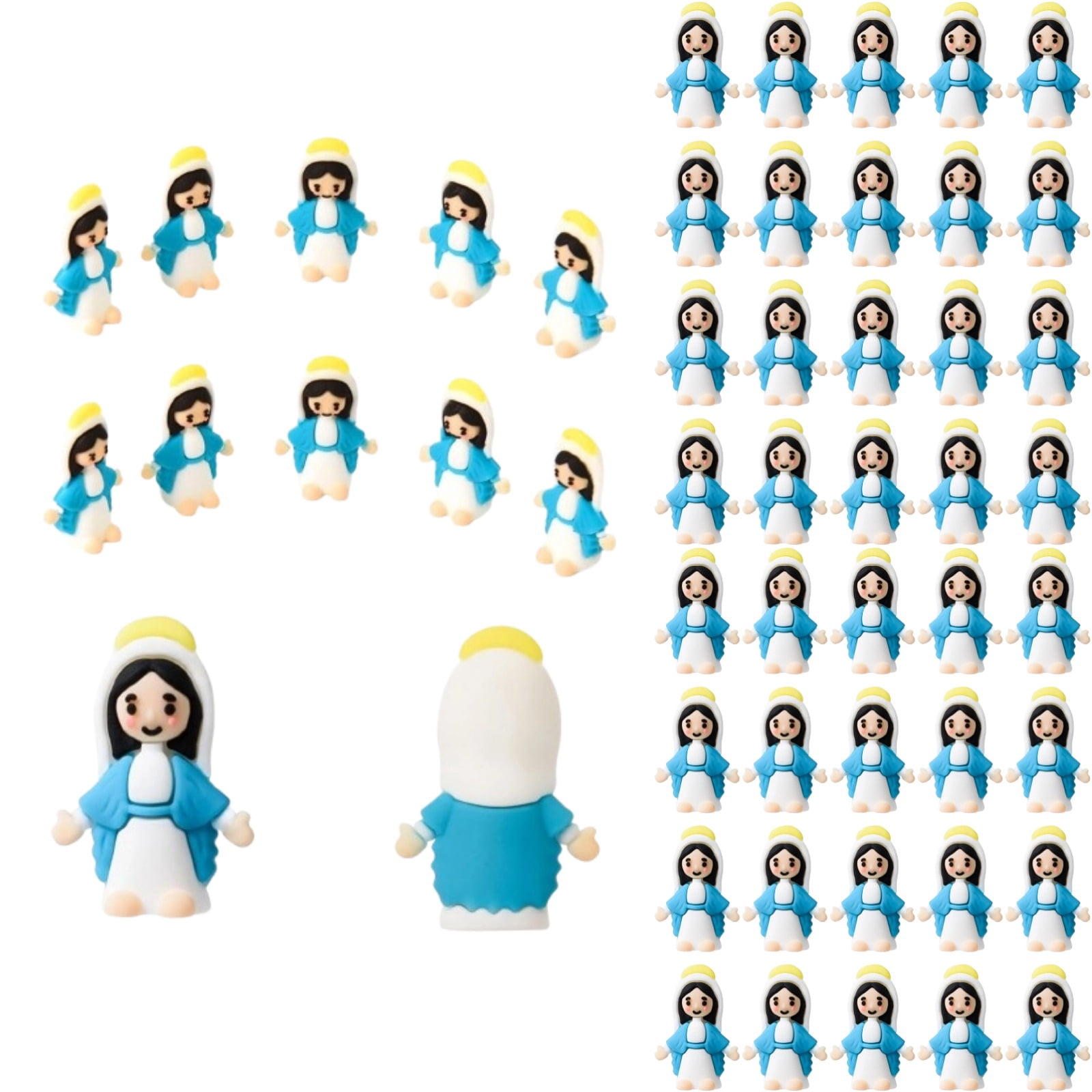 LYFEI Jesus Toys, 50 PCS Little Jesus Figurine, Easter Mini Jesus ...