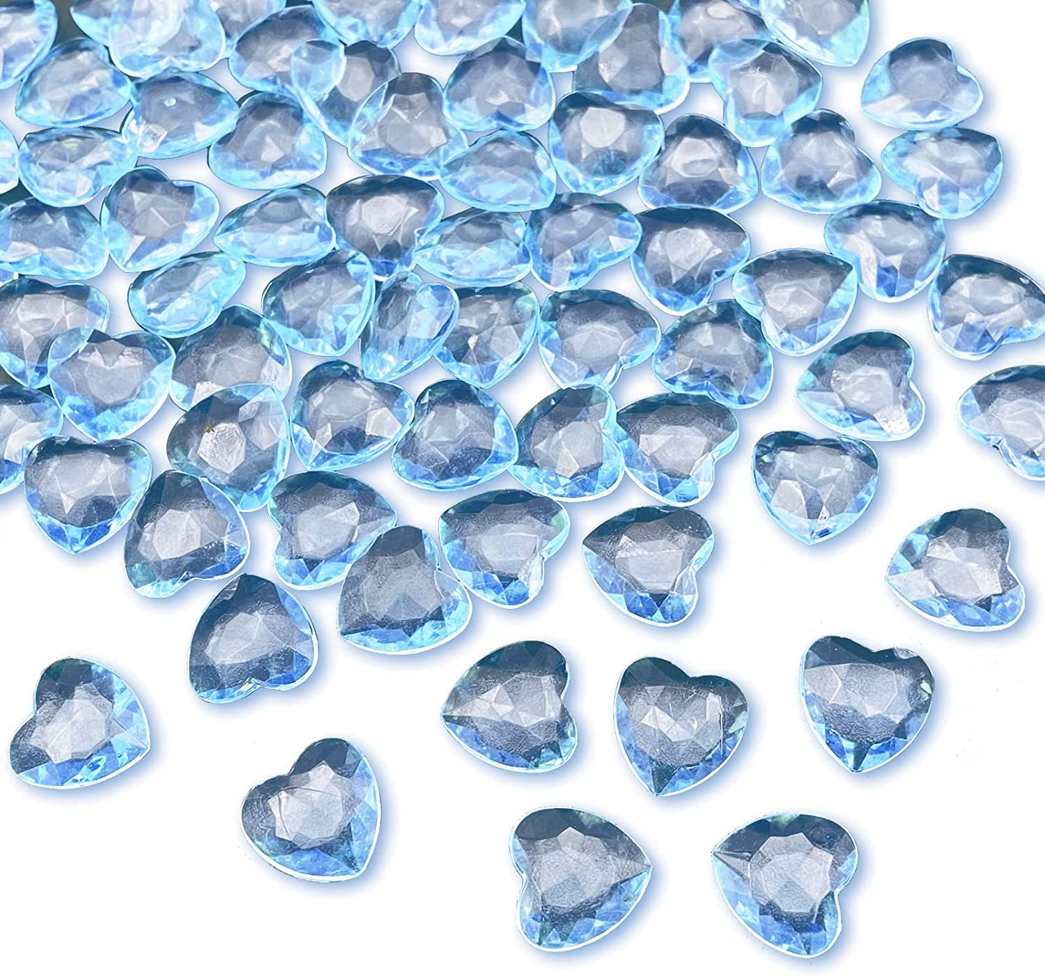 LYFJXX Fake ice Cubes, 1000 PCS Acrylic Ice Rocks ,4*12 mm Diamonds ...