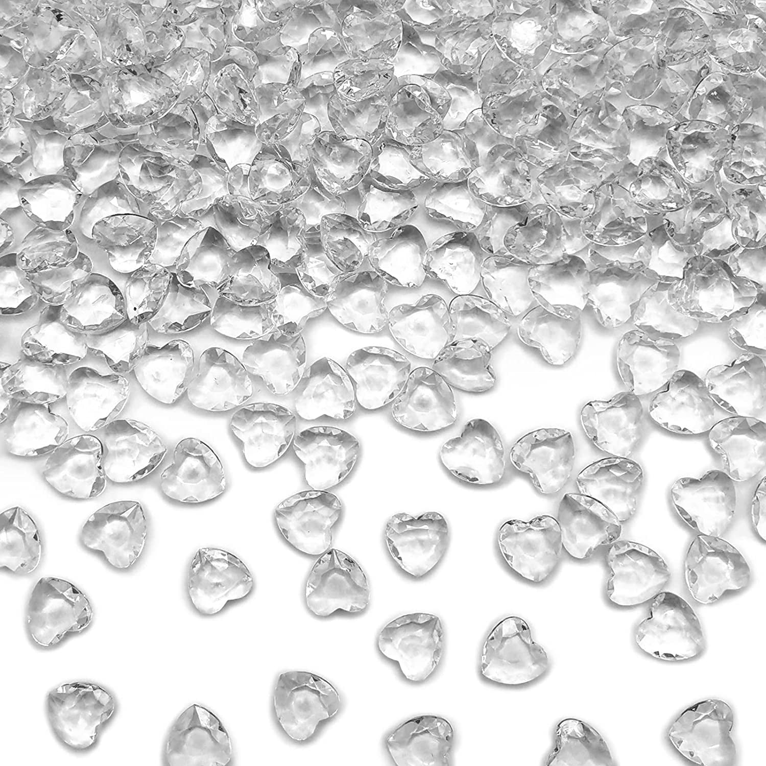 LYFJXX Fake ice Cubes, 1000 PCS Acrylic Ice Rocks ,4*12 mm Diamonds ...