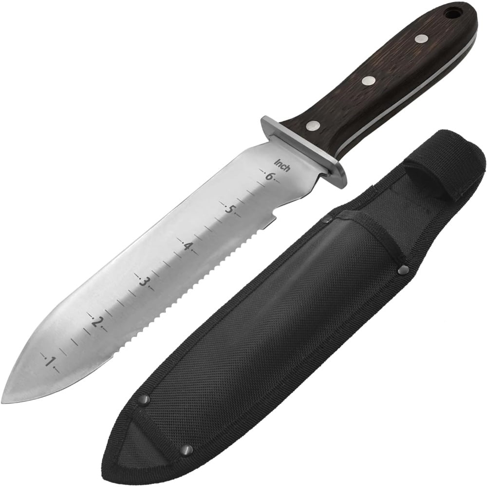 LYFJXX Heavy Duty Gardening Knife Tool with Oxford Sheath for Weeding ...