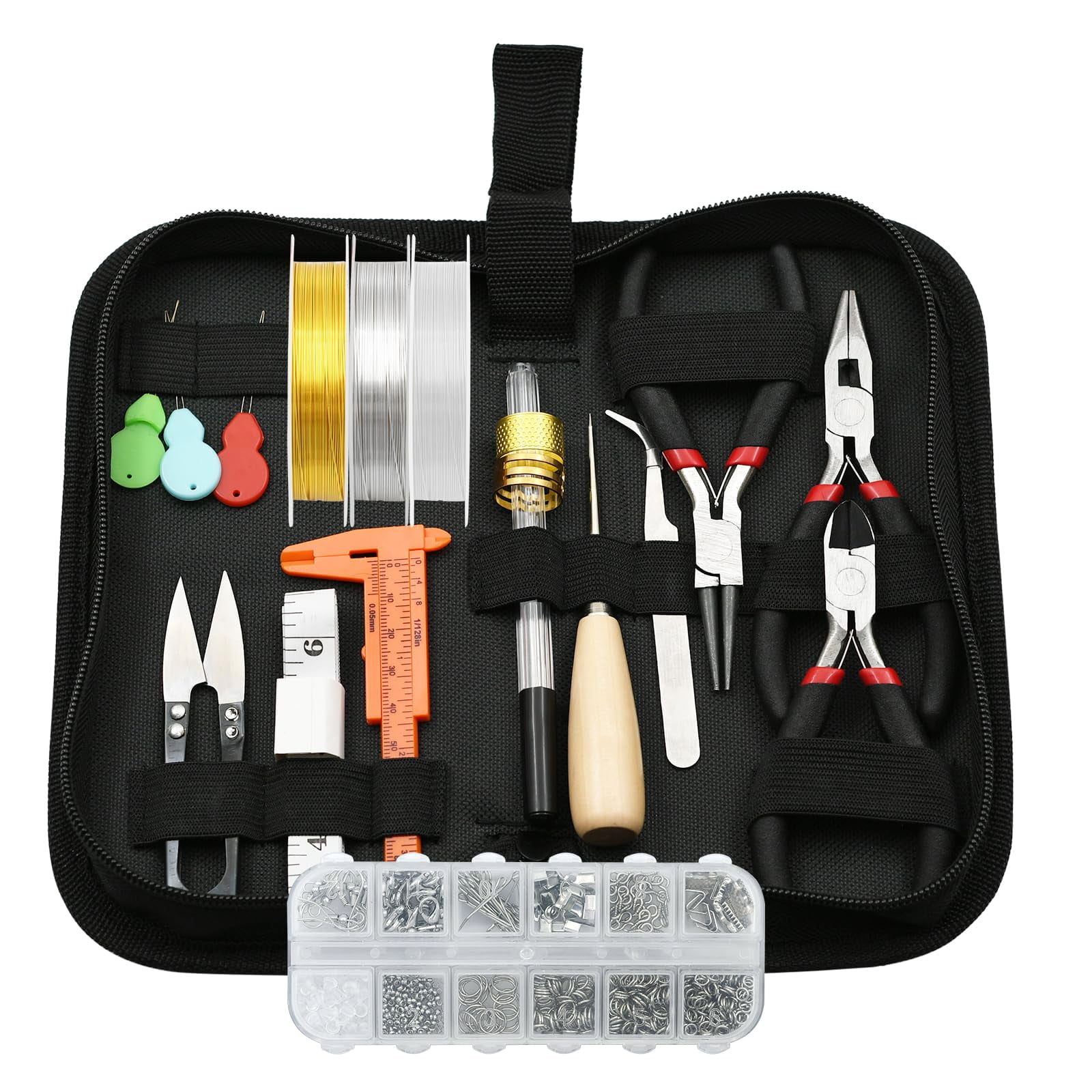 LYFJXX Jewelry Making Supplies Kit with Jewelry Pliers, Jewelry Wires and Jewelry Findings for ...