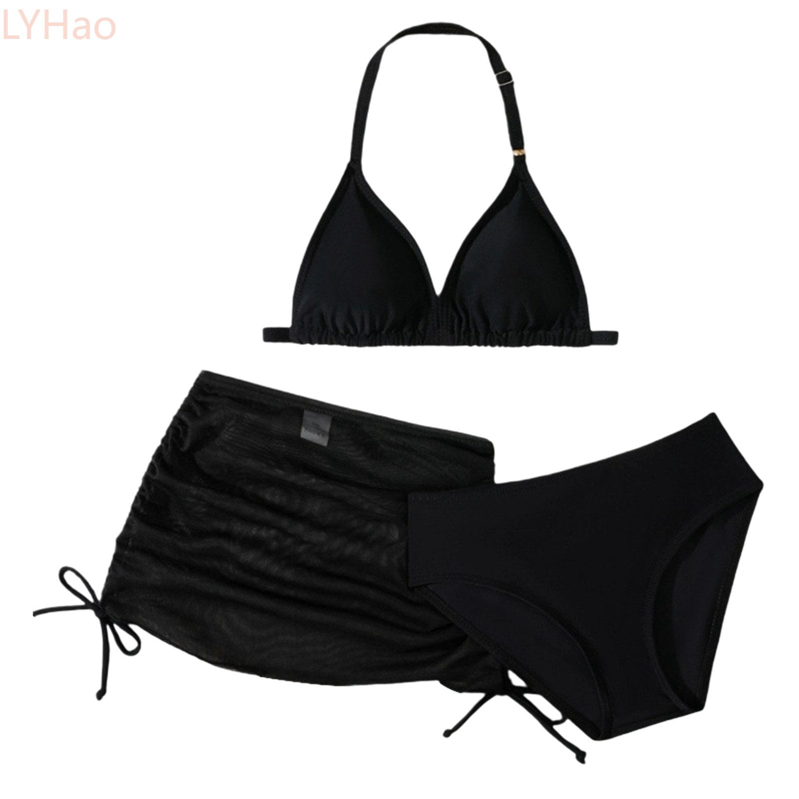 LYHao Girls Swimwear 3 Piece Set For Pool Beach Summer Outfits Toddler ...