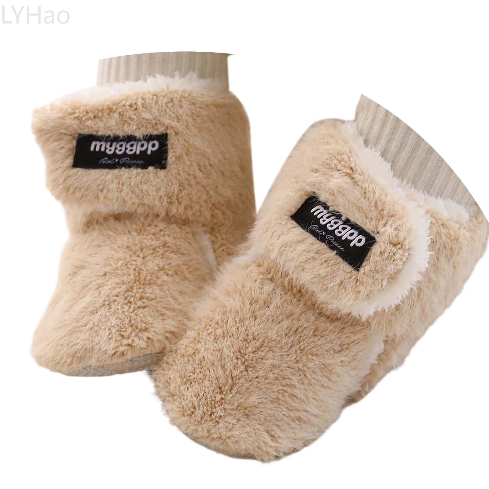 LYHao Winter Baby Boots Soft Sole First Warm Lined Footwear Cozy Shoes ...