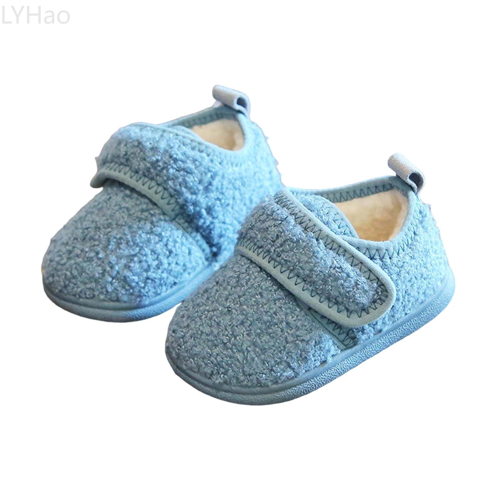 LYHao Winter Girls Boots Soft Sole Indoor Shoes For Babies Cozy Lined ...