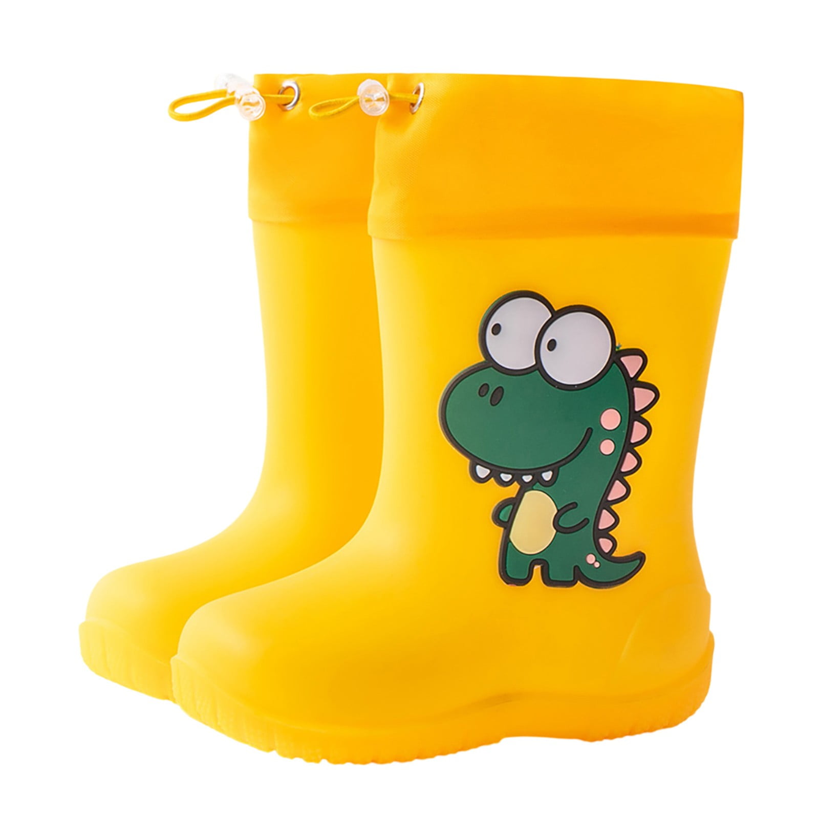 LYHaoo Children Female Elastic Mouth Children's Rain Boots Textured ...
