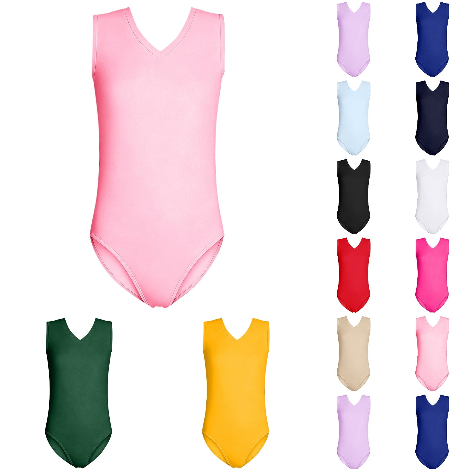 LYHaoo Girls Athletic Piece Swimsuit Summer Training Gymnastics Leotard ...