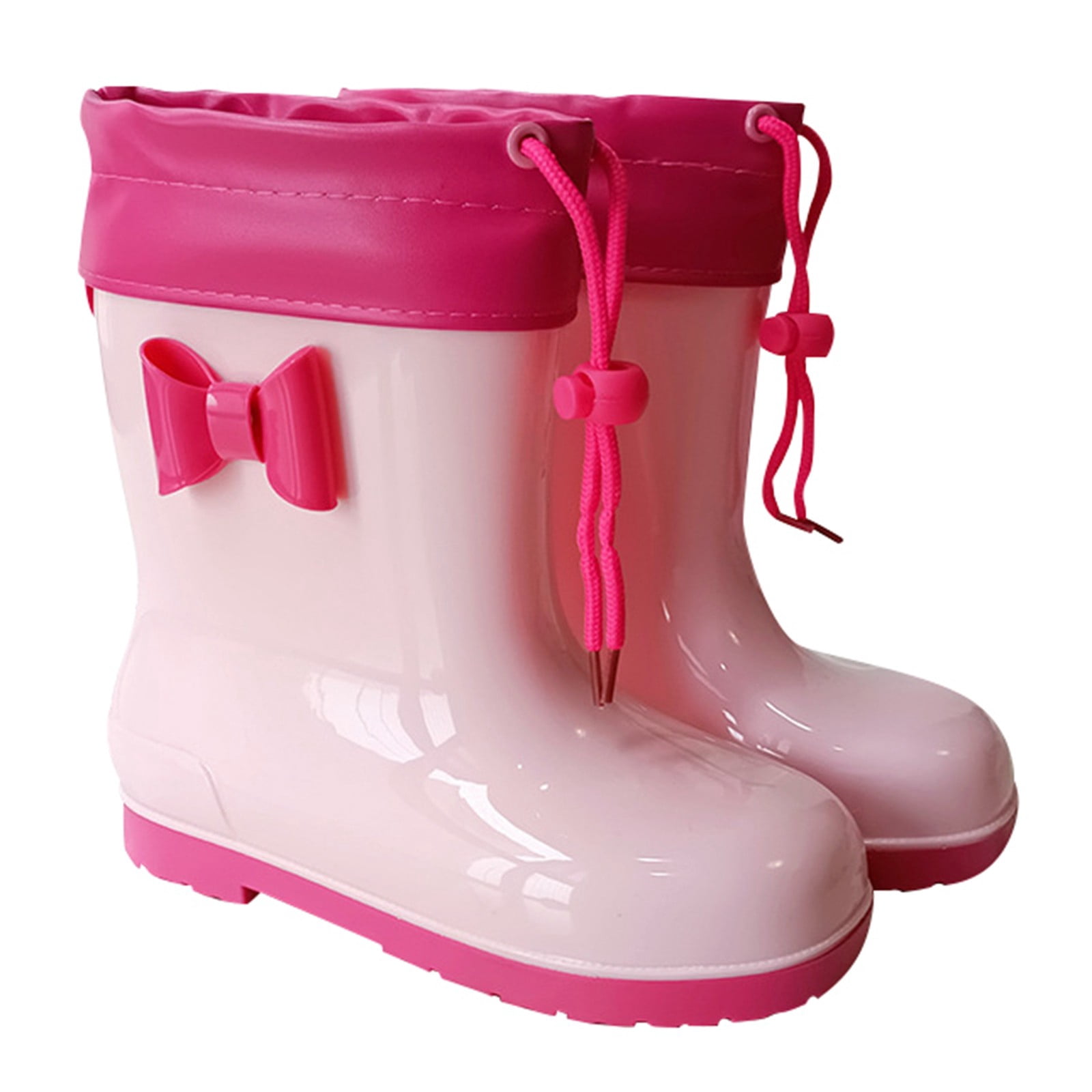 LYHaoo Girls Boots Lightweight Girls Boots Slip Kids Rain Shoes For ...