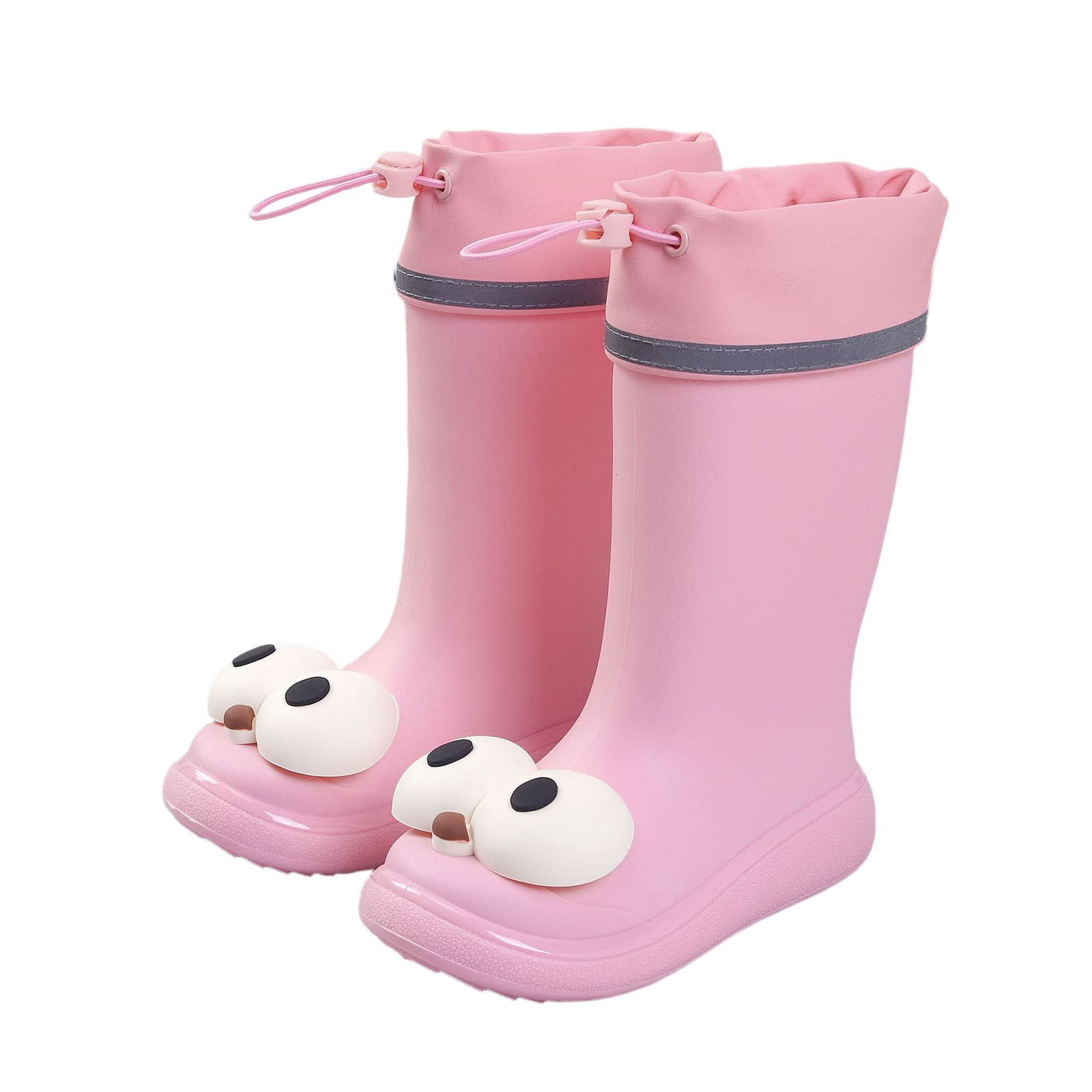 LYHaoo Girls Rain Boots For Kids Cute Cartoon Big Eye Design ...