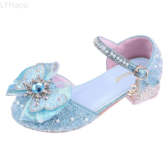 LYHaoo Girls Sandals Girls Shoes White High Heels New Children's High ...