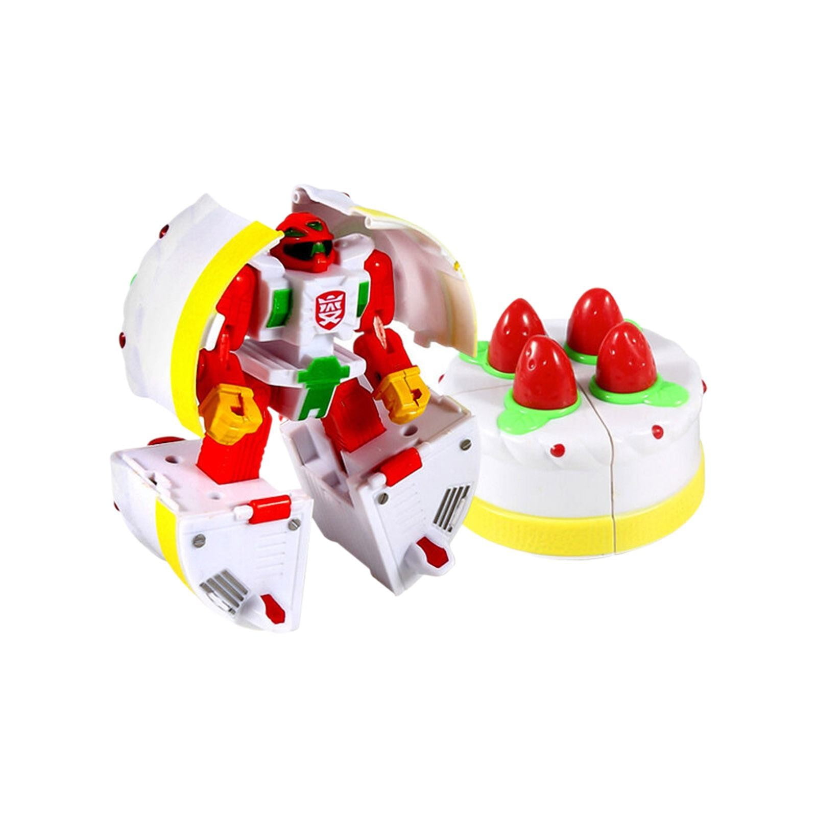 LYINGF DIY Food Deformable Robot Toys,Transformer Hamburger French ...