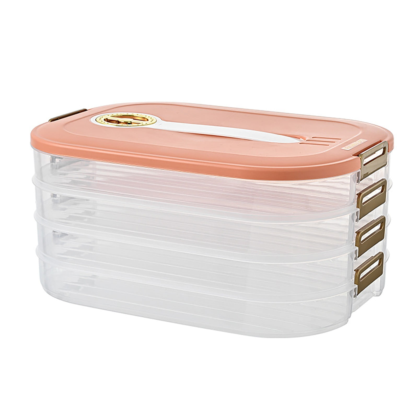LYINGF Food Storage Containers with Lids, 3 Layer Stackable Airtight ...
