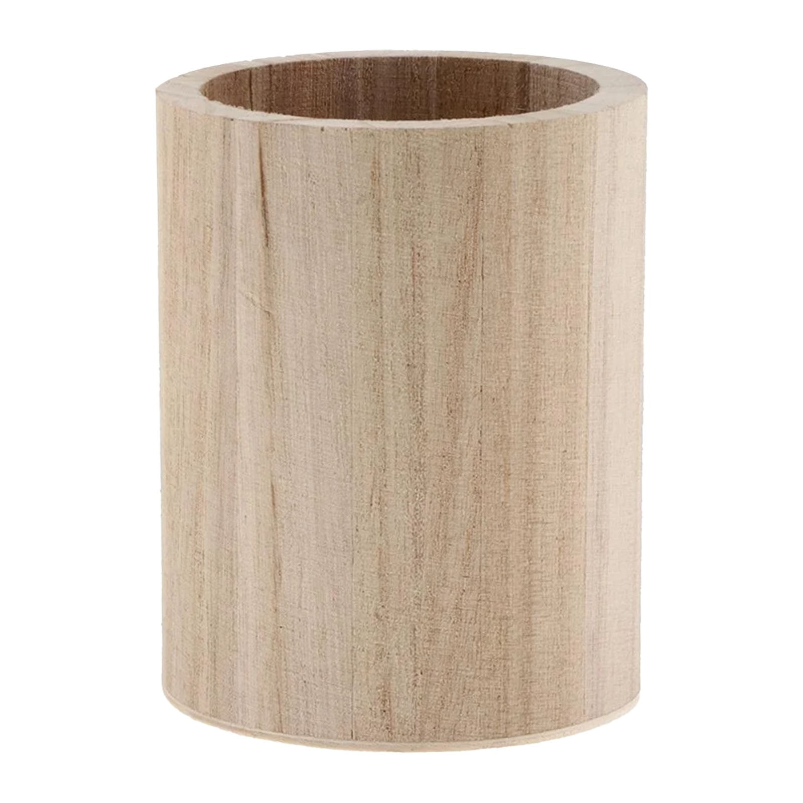 LYINGF Oak Solid Wood Pen and Pencil Holder, Desk Pen Cup Stand with ...