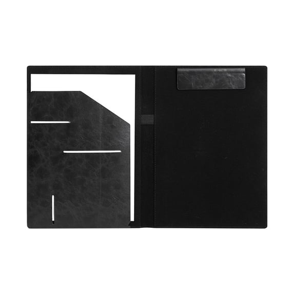 LYINGF Padfolio with Clipboard, Faux Leather Portfolio Folder Binder ...