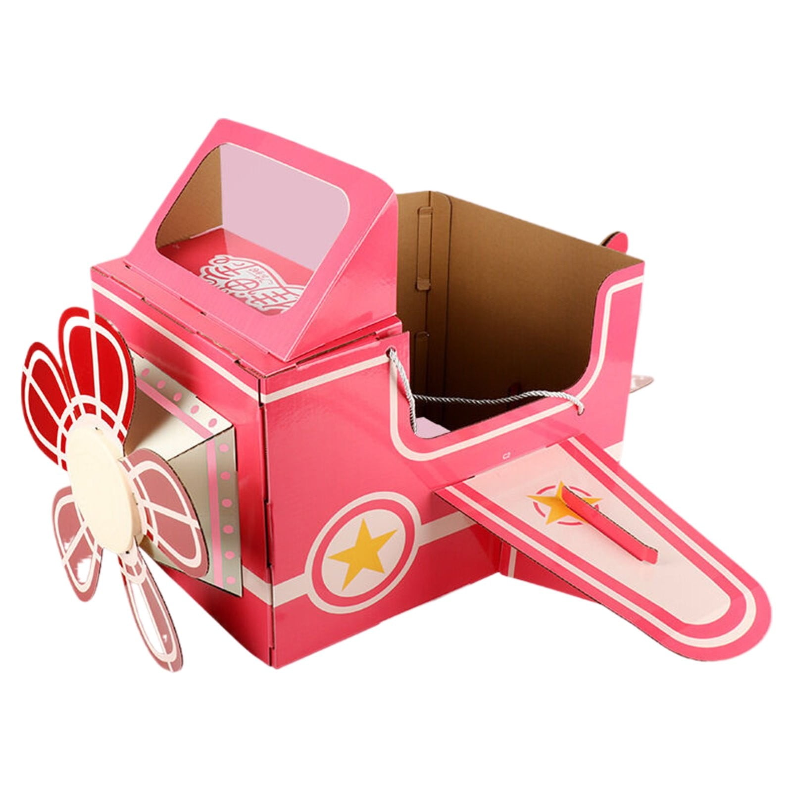 LYINGF Wearable Airplane Cardboard Costume DIY Assemble Pretend Play Outfit for Kids Creative ...