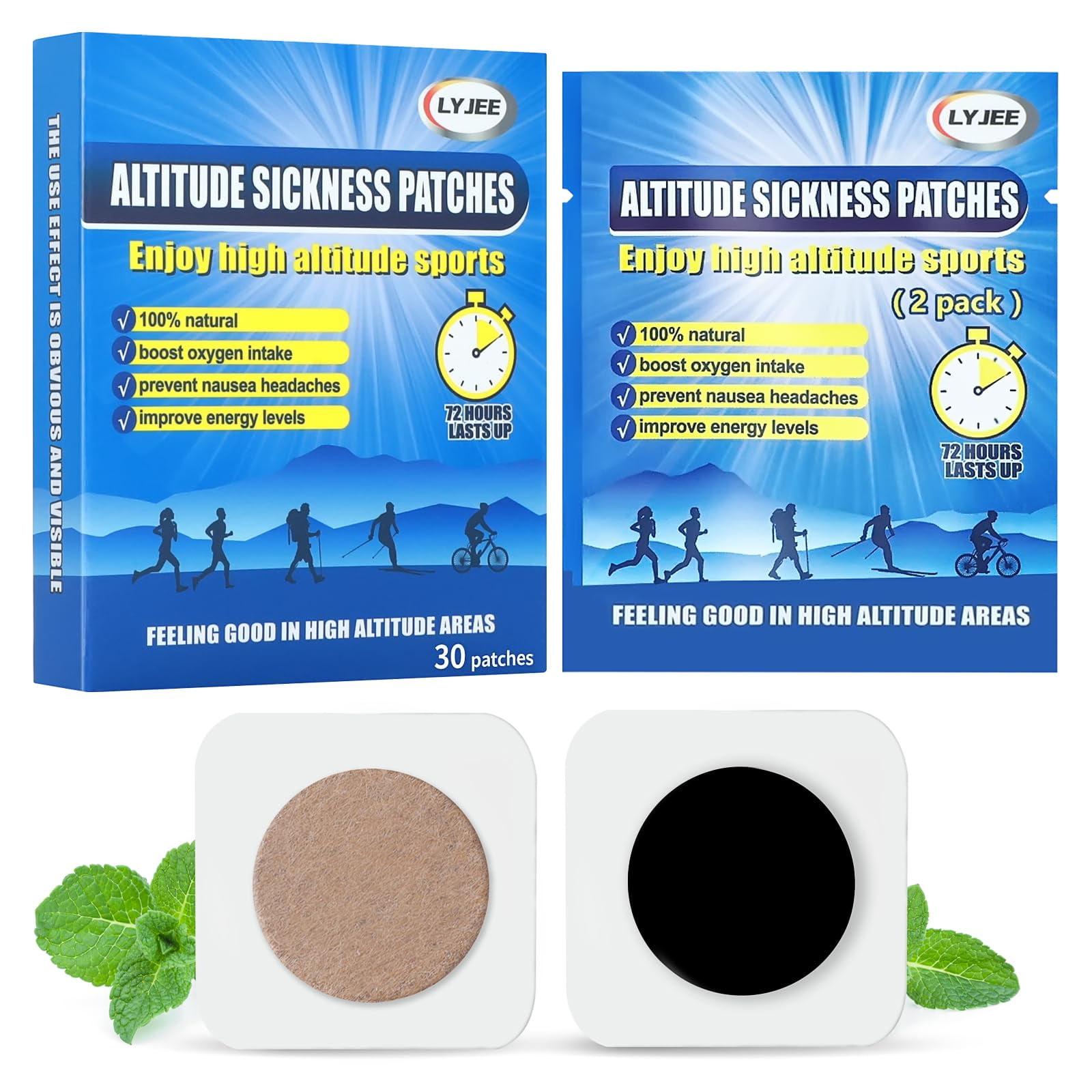LYJEE Altitude Sickness Prevention Patches,Effective High Altitude á¹ ...