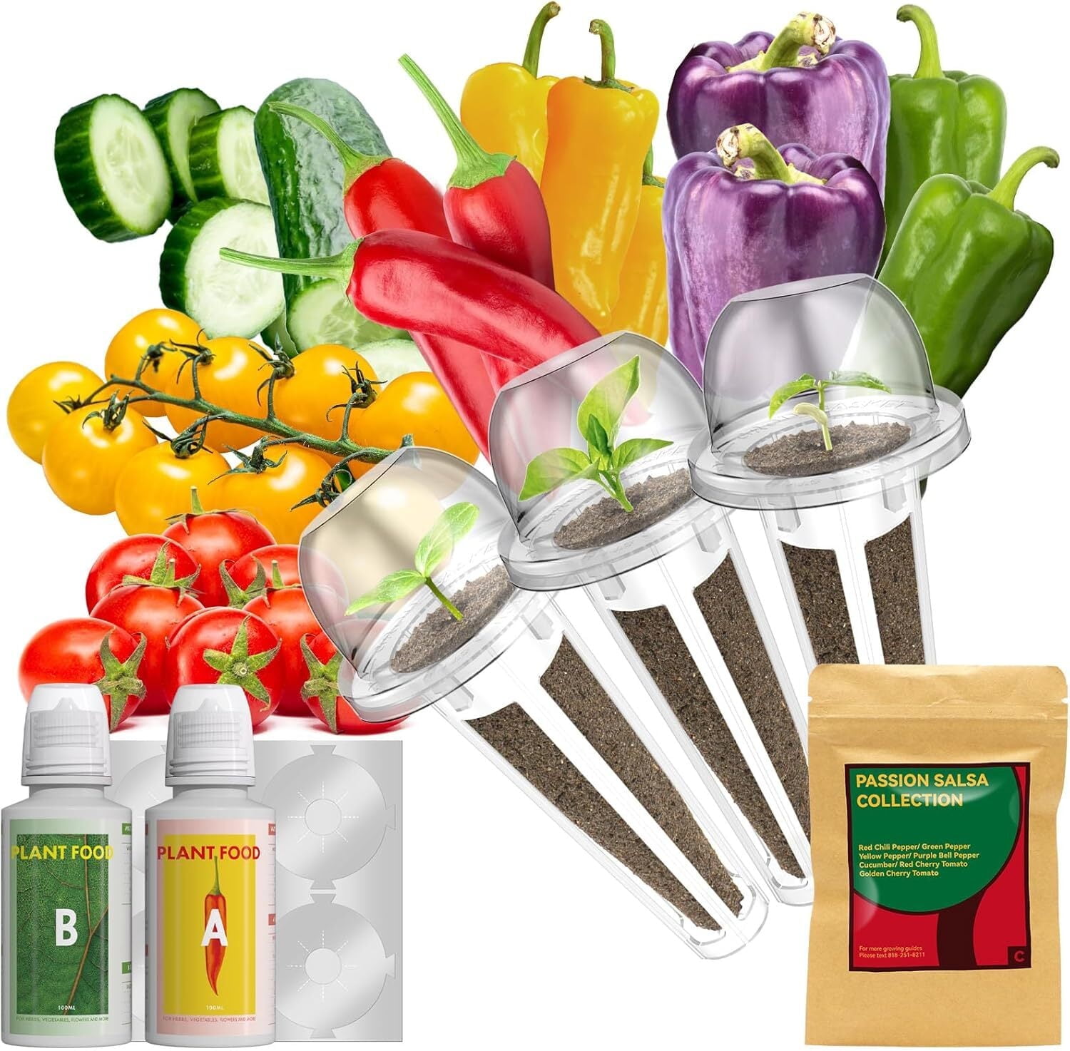 LYKO Red Cherry Tomato Seed Pod for AeroGarden, idoo Hydroponics Garden ...