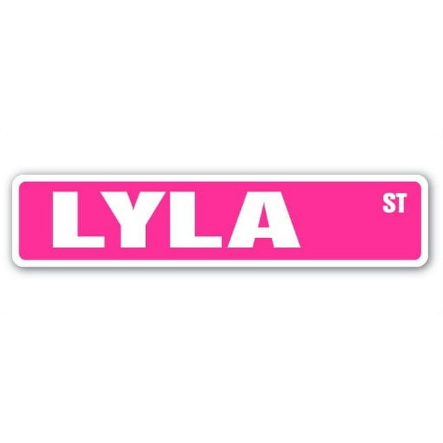 LYLA Street Sign Childrens Name Room Sign | Indoor/Outdoor | 36" Wide ...