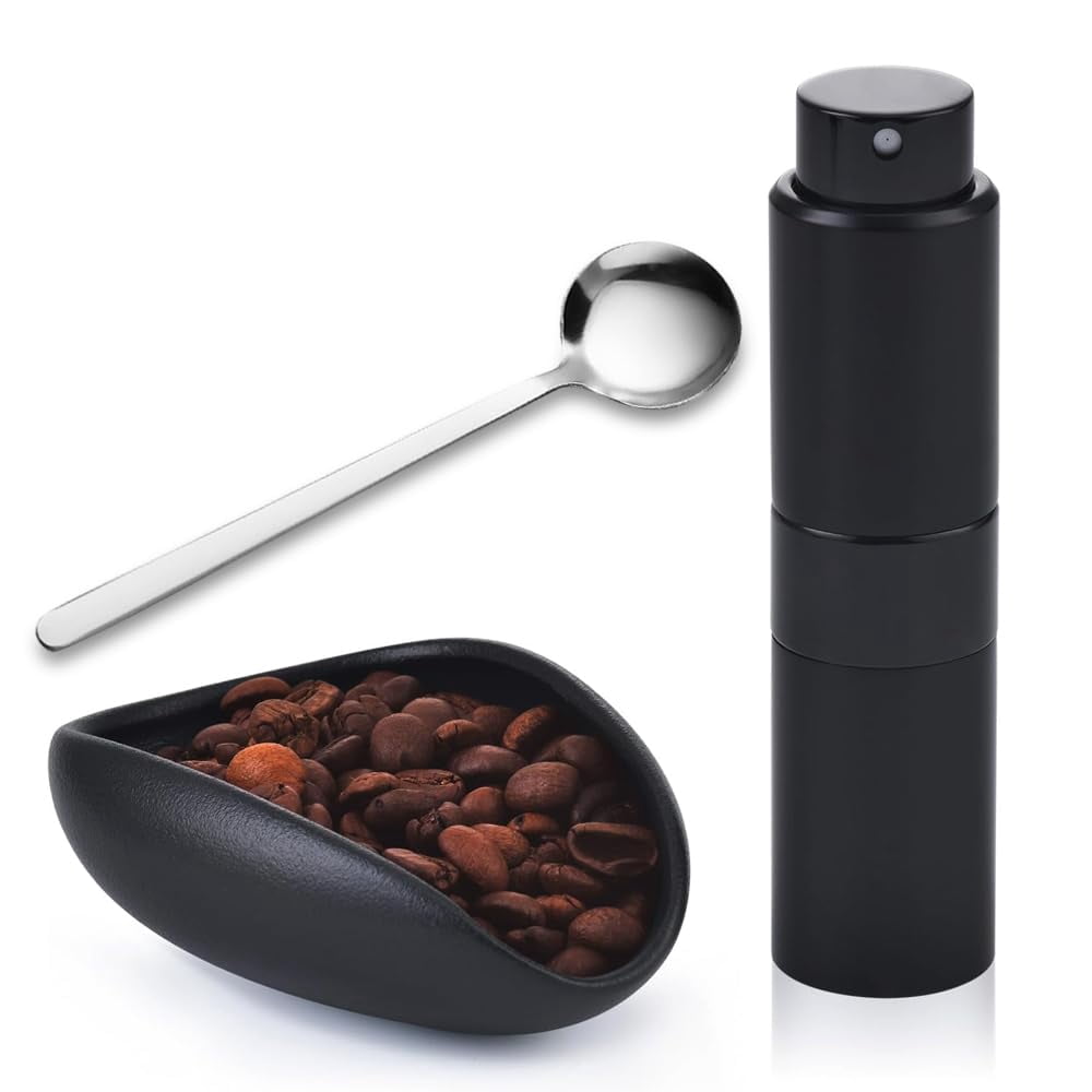 LYLHZRMDGC Ceramic Coffee Bean Dosing Cup and Spray Bottle Set, Single ...