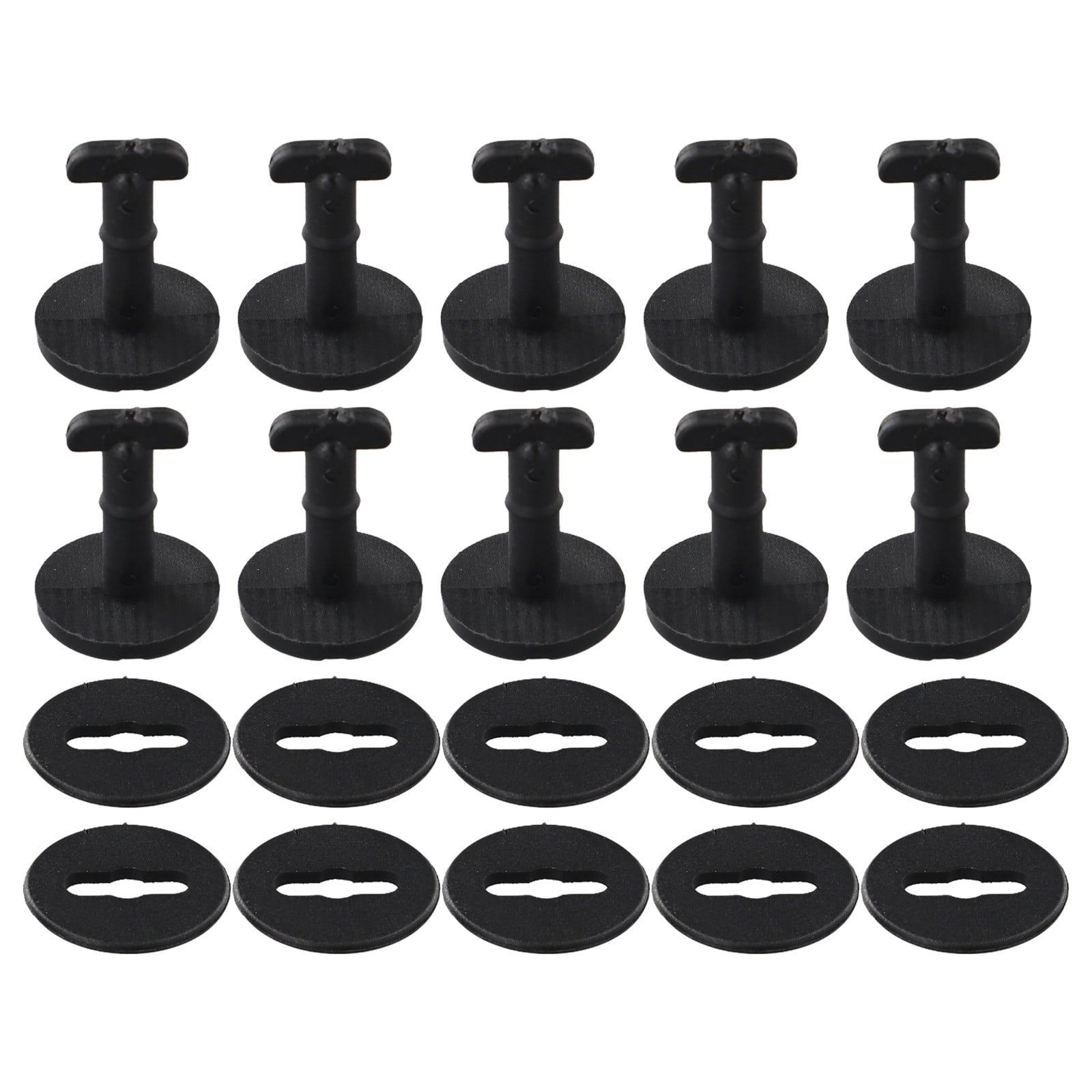 LYLONG 10Pcs Black Floor Carpet Mat Clips Rivets Retainer Clips Trim ...