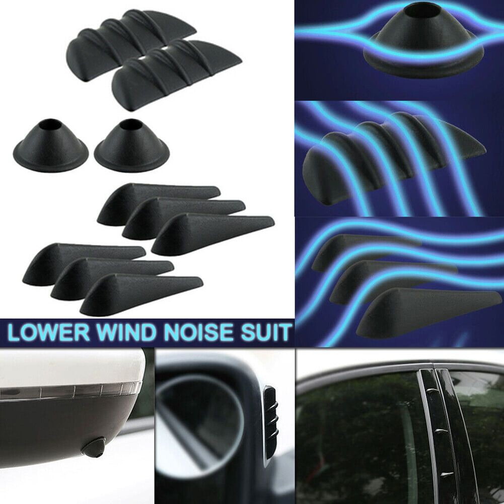 LYLONG 10Pcs Universal Car Fairing Body Spoiler Sticker Lowering Wind ...