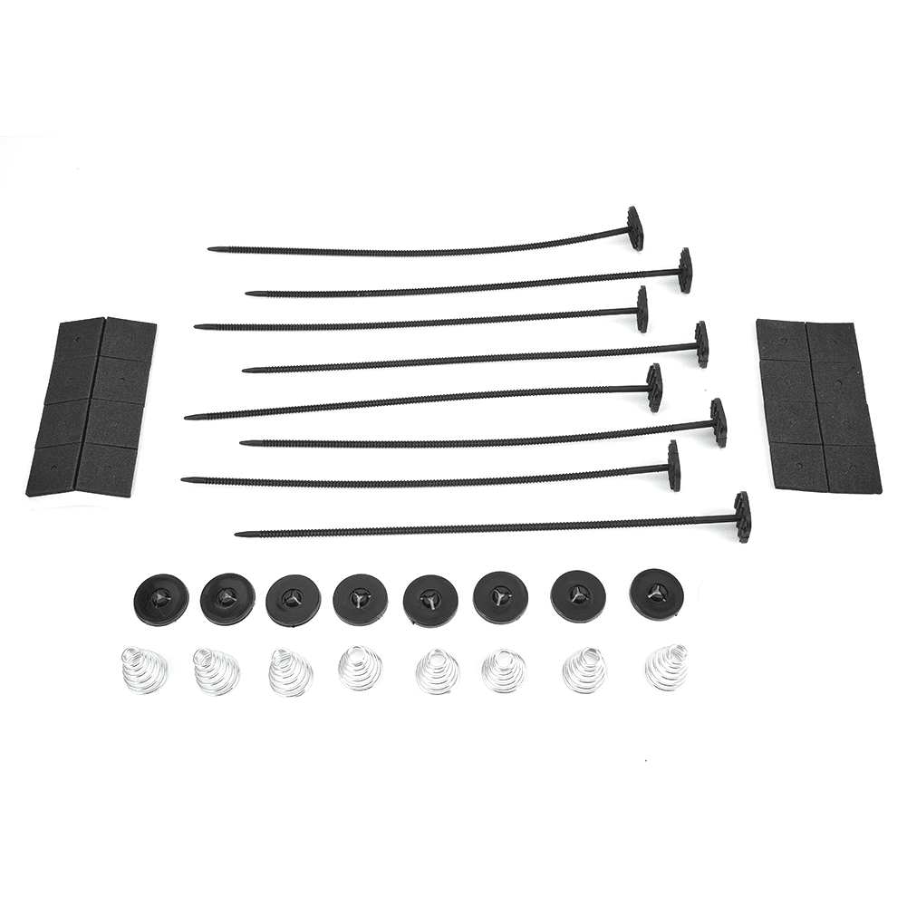 LYLONG 2 Set Car Electric Radiator Fan Mounting Kit Plastic Ties Straps ...