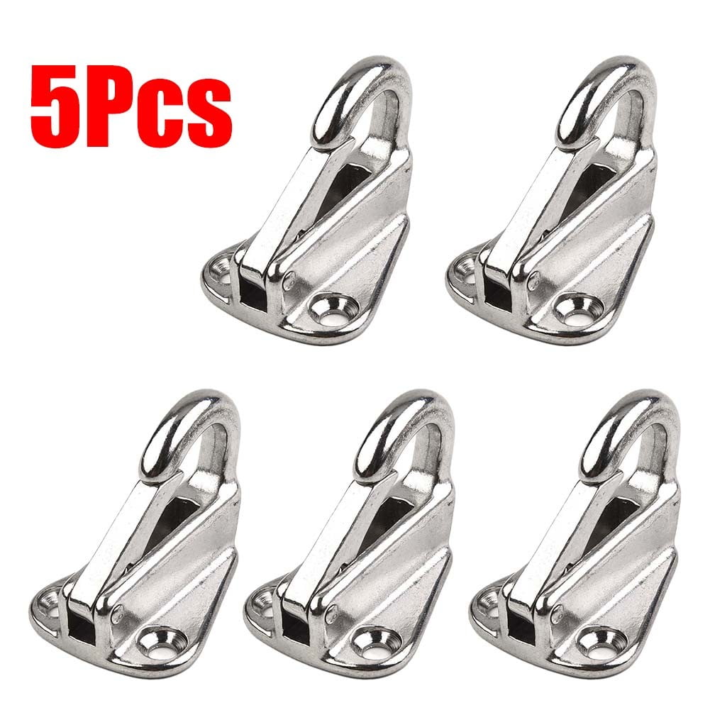LYLONG 5Pcs Marine 316 Stainless Steel Spring Snap Fending Hook Fender ...