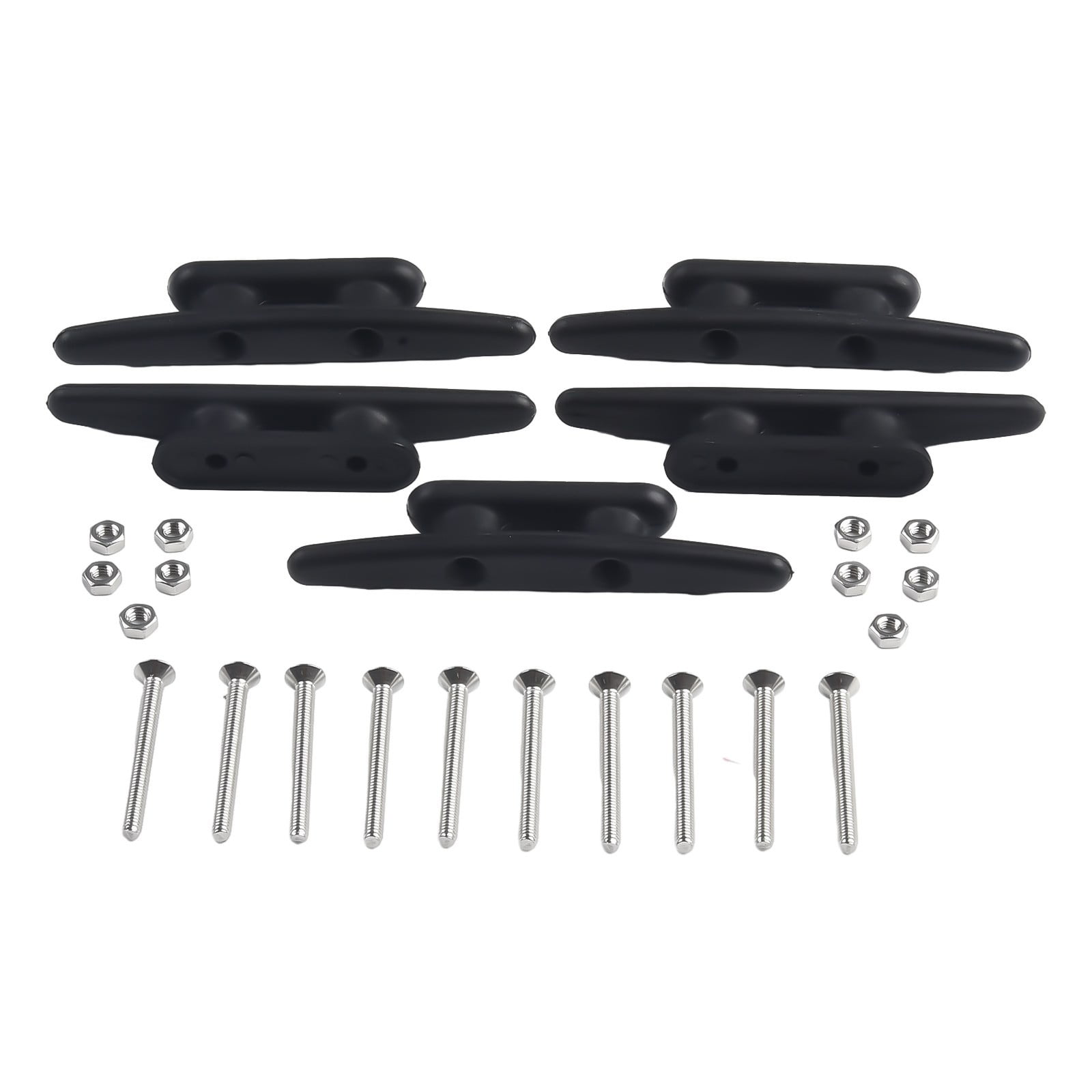 LYLONG 5X YACht Deck Dock Rope Cleat / Deck Cleats 4" In Black Vehicle ...