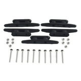 LYLONG 5X YACht Deck Dock Rope Cleat / Deck Cleats 4" In Black Vehicle ...