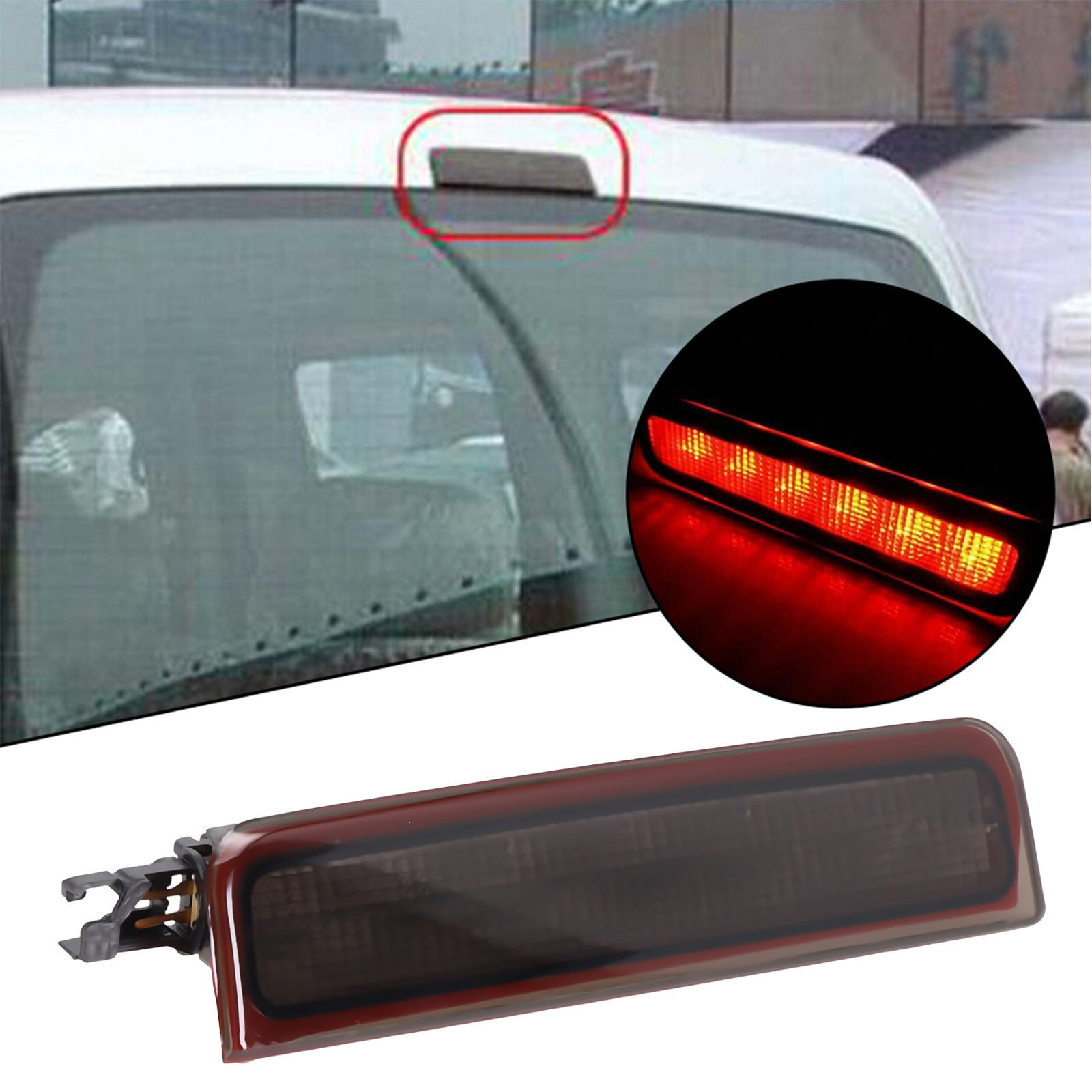 LYLONG Car Black Third Center High Level Rear Brake Stop Light Lamp ...