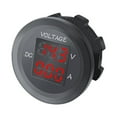 Lylong Car Motorcycle Dc 12 24v Dual Led Digital Voltmeter Ammeter Amp