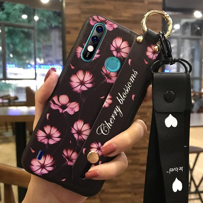 LYM-Phone Case For Itel A56/A56 Pro, Shockproof Silicone Flower ...