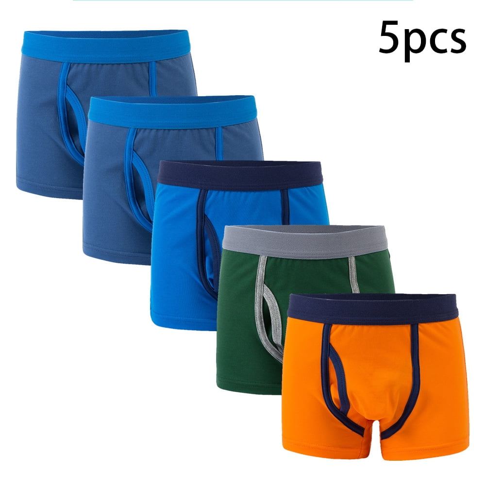 LYMAYTER 2-12Y 5 Pcs Toddler Boys Boxer Briefs , Kids Underwear , Boys ...