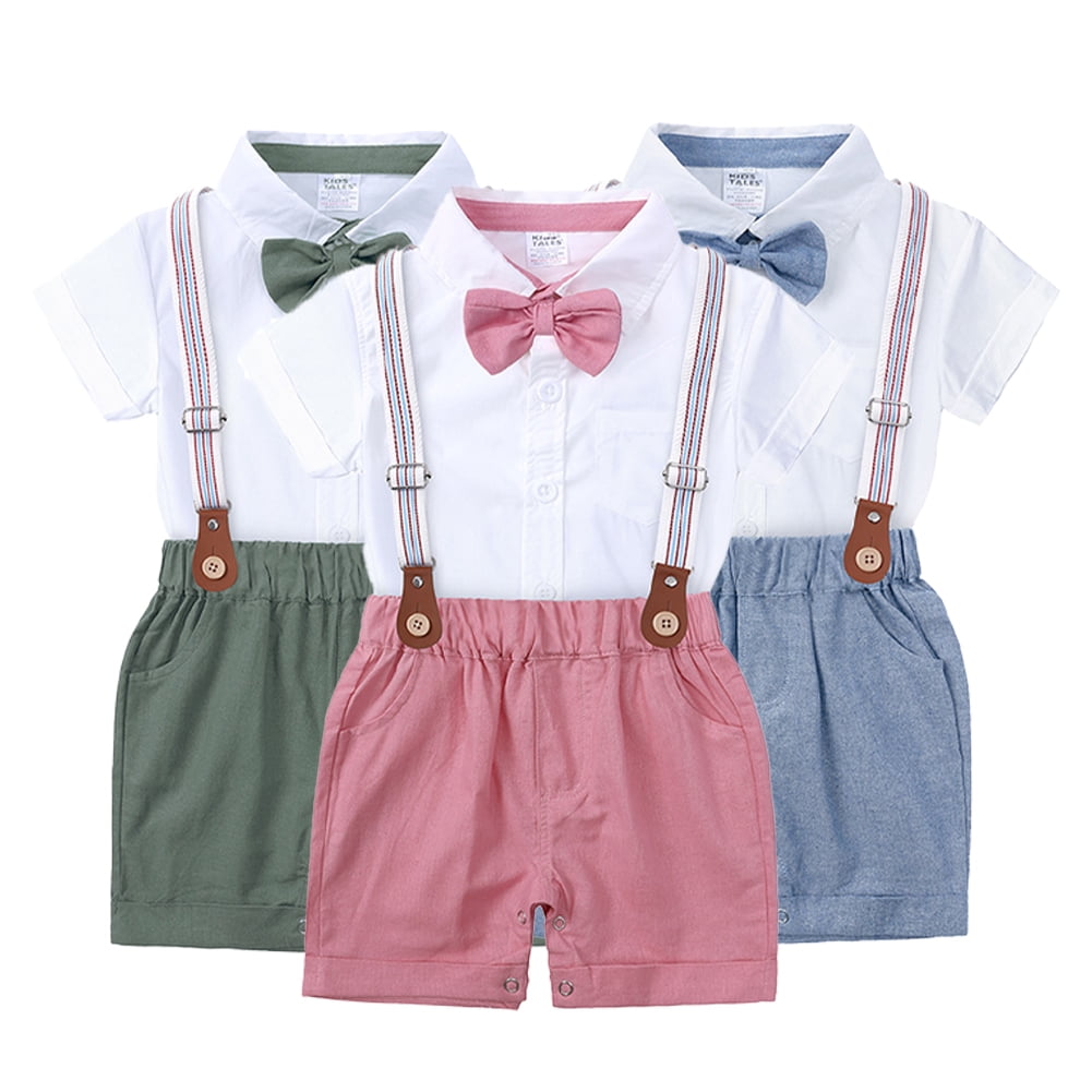 LYMAYTER Baby Newborn Boys Gentleman Outfits Suits 0M-3Y Infant Formal ...
