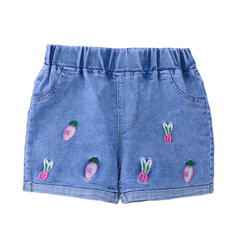 LYMAYTER Baby Toddler Girls Denim Shorts Summer Casual Cargo Shorts ...