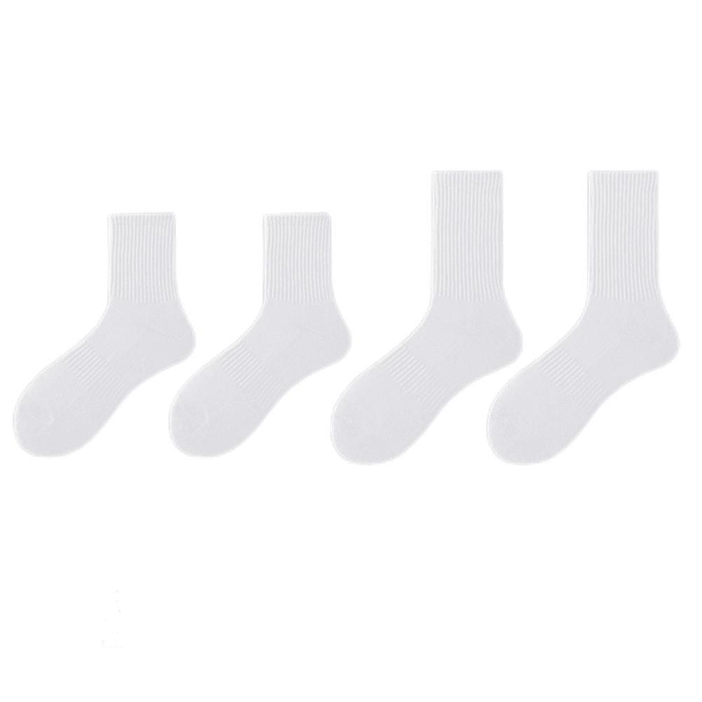 LYMAYTER Cotton Athletic Socks Men 4PCS Thick Running Socks Breathable ...